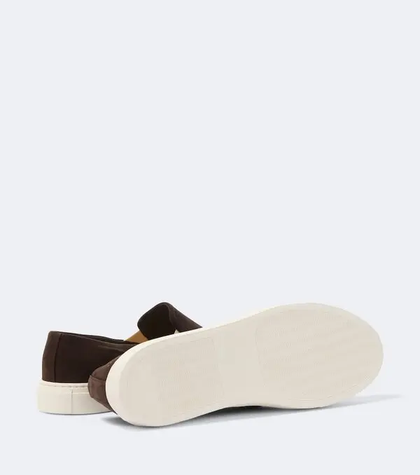 COMMON PROJECTS Suede Slip-on Shoes - Brown