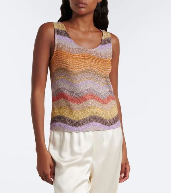 Missoni Wave Lamé Top