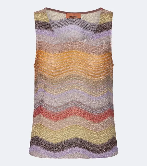 Missoni Wave Lamé Top - Multicoloured