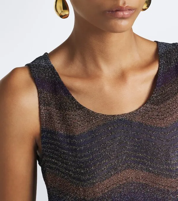 Missoni Wave Lamé Top