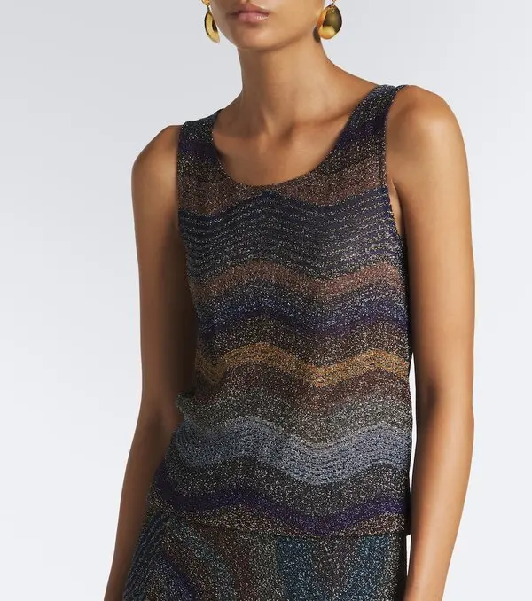 Missoni Wave Lamé Top
