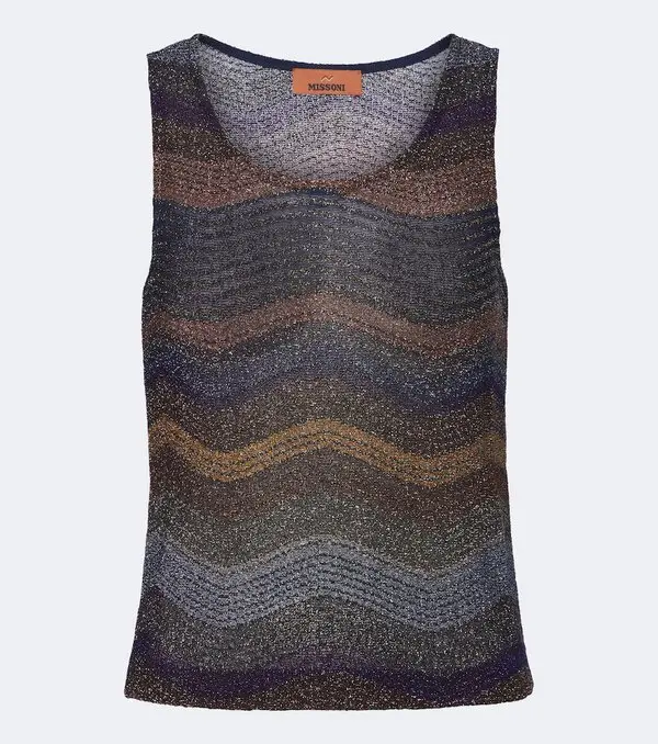 Missoni Wave Lamé Top - Multicoloured