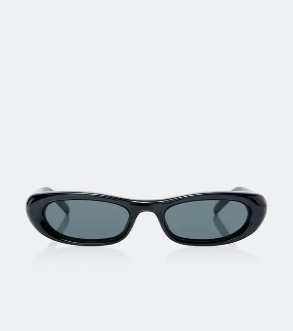 Saint Laurent Sl 557 Shade Plump Rectangular Sunglasses - Black