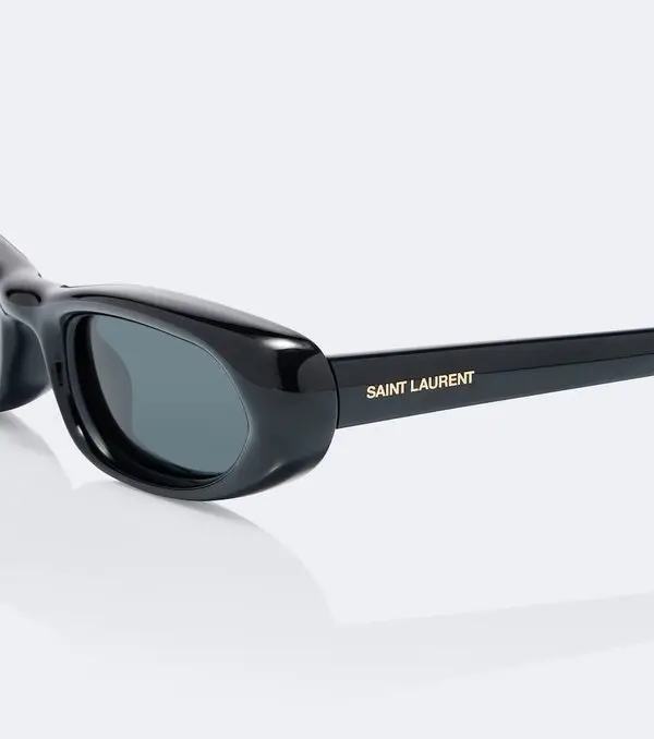 Saint Laurent Sl 557 Shade Plump Rectangular Sunglasses - Black