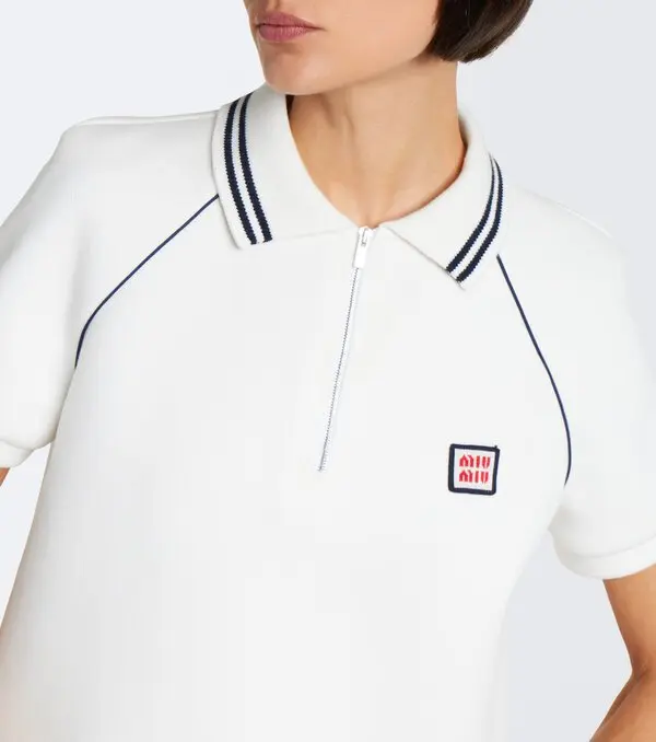 Miu Miu Cotton Piqué Polo Dress