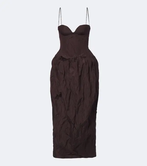Magda Butrym Cotton-blend Bustier Dress