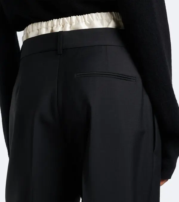 RÓHE Wool And Mohair Wide-leg Pants