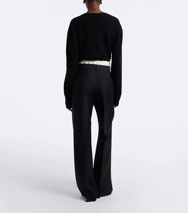 RÓHE Wool And Mohair Wide-leg Pants