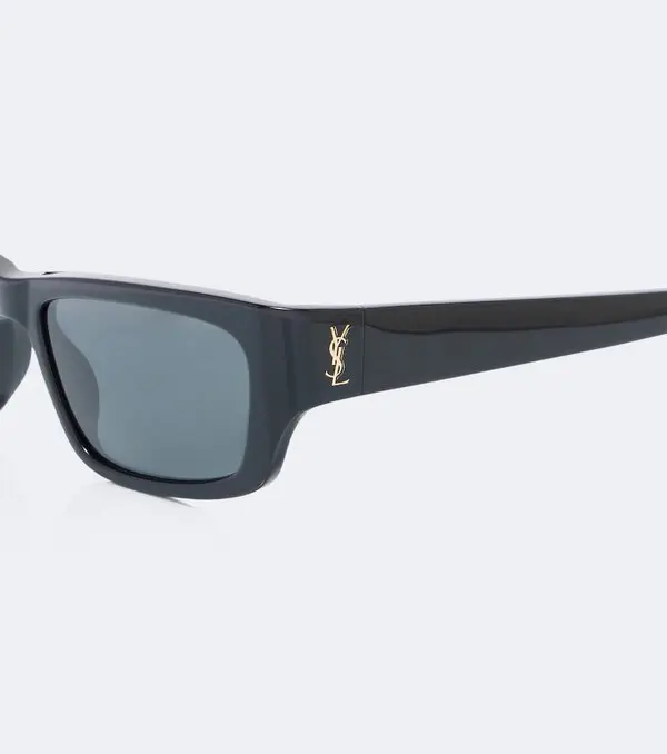 Saint Laurent Jazz Rectangular Sunglasses - Black