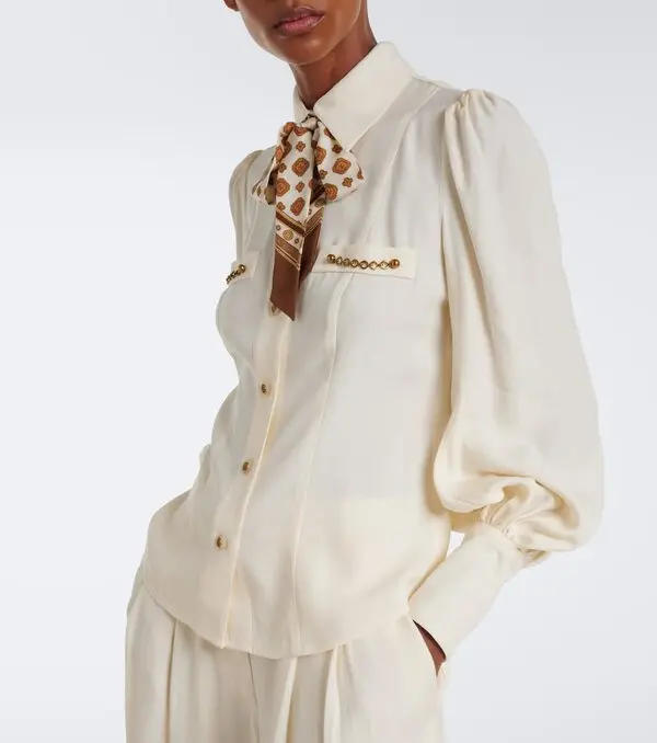 Zimmermann Utility Tie-neck Blouse