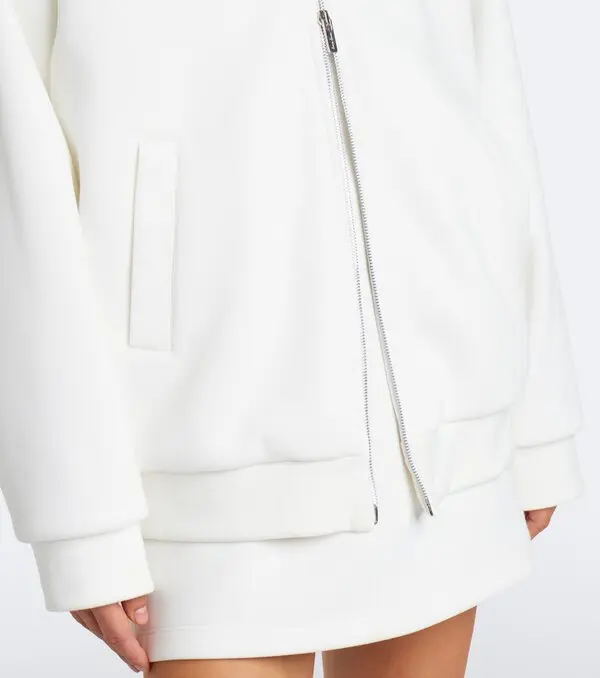 Miu Miu Cotton Piqué Blouson Jacket