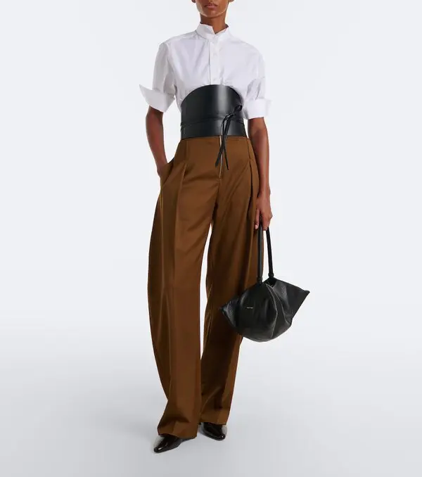 Altuzarra Origami Medium Leather Shoulder Bag