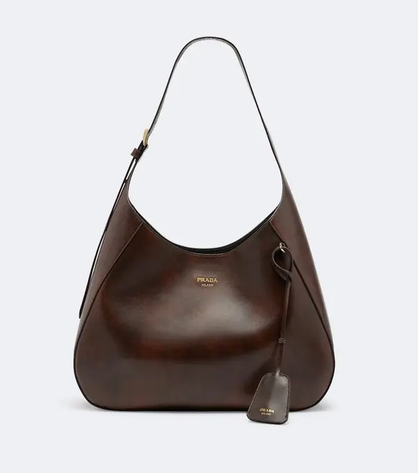 Prada Large Leather Shoulder Bag