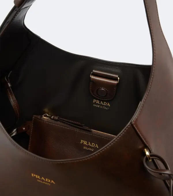 Prada Large Leather Shoulder Bag