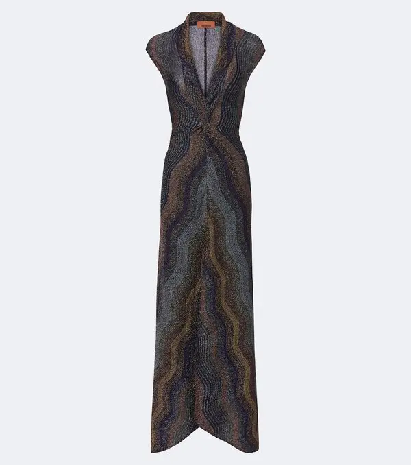 Missoni Knitted Lamé Maxi Dress