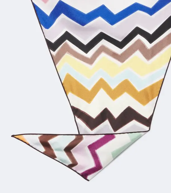Missoni Zigzag Silk Twill Scarf