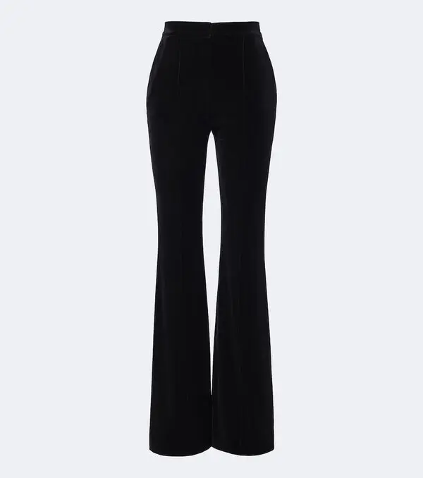 Elie Saab Velvet Flared Pants