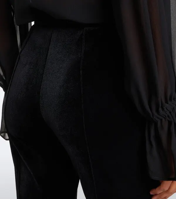 Elie Saab Velvet Flared Pants