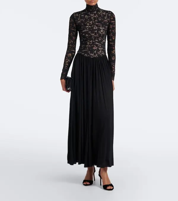 Zimmermann Lace And Jersey Maxi Dress