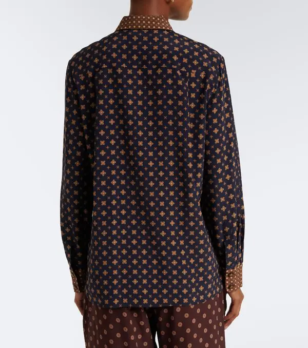 Zimmermann Printed Tie-neck Blouse