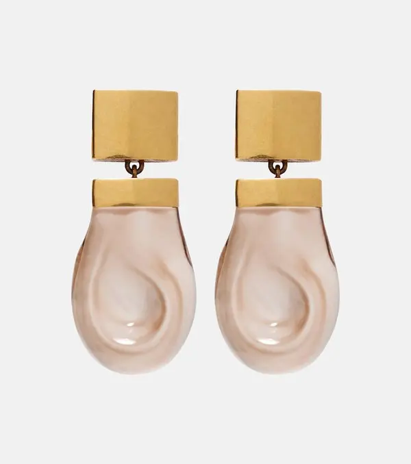 Khaite Keefe 18kt -plated Drop Earrings - Gold
