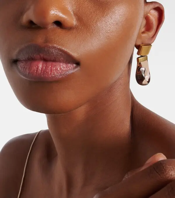 Khaite Keefe 18kt -plated Drop Earrings