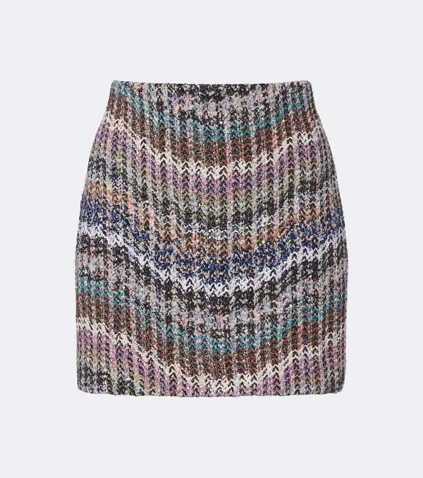 Missoni Knitted Lamé Miniskirt - Multicoloured