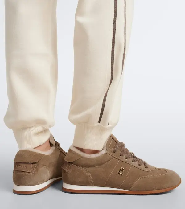 Bogner Valencia Shearling-lined Suede Sneakers