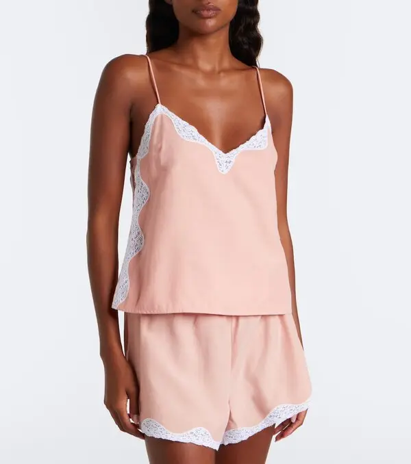 Posse Tabitha Lace-trimmed Top