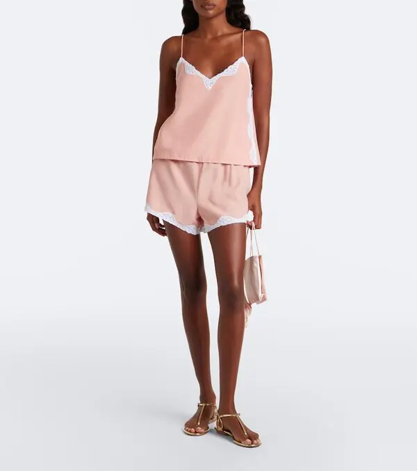 Posse Tabitha Lace-trimmed Top