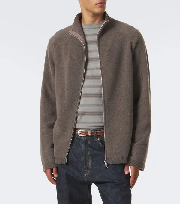 Our Legacy Line Wool Zip-up Cardigan