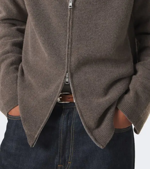Our Legacy Line Wool Zip-up Cardigan