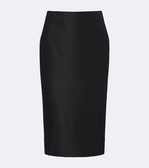 Gucci Silk Faille Pencil Skirt