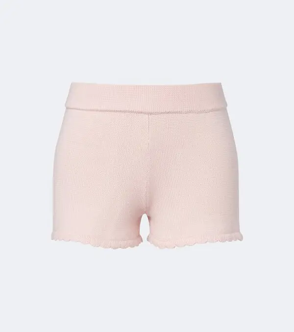 Posse Maisie Knitted Wool Shorts - Pink
