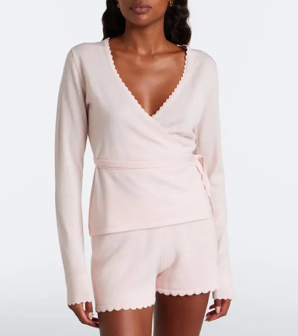 Posse Maisie Knitted Wool Shorts - Pink