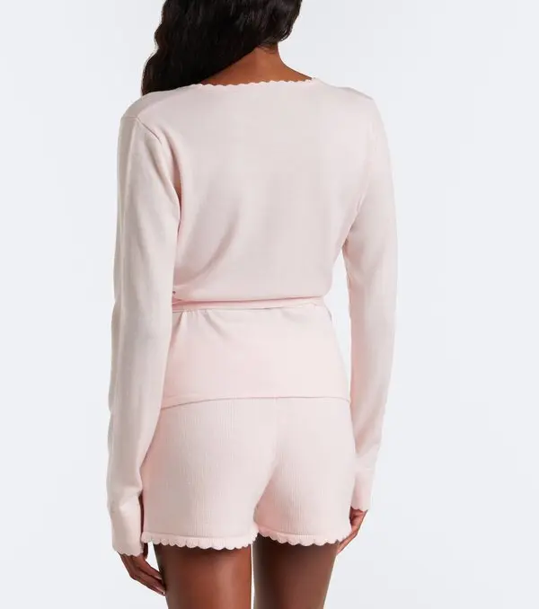 Posse Maisie Knitted Wool Shorts - Pink