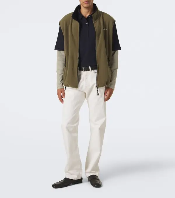 Miu Miu Fleece Zip-up Vest
