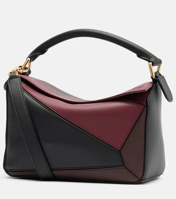 Loewe X Albers Puzzle Small Leather Top-handle Bag - Black