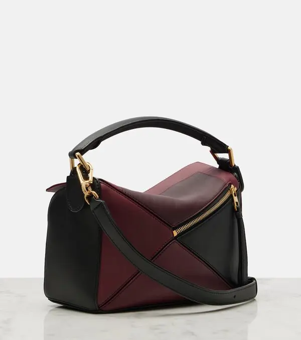 Loewe X Albers Puzzle Small Leather Top-handle Bag - Black