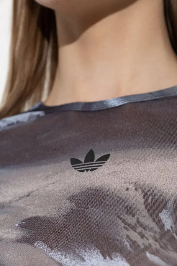 ADIDAS ORIGINALS Transparent Long Sleeve T-shirt With Marble Print