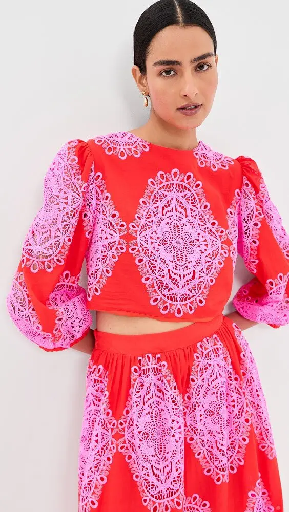 Borgo De Nor Rhea Lace Top