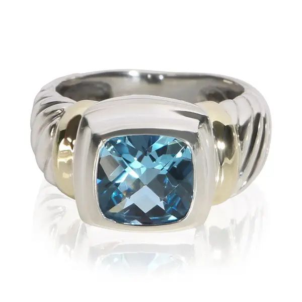 David Yurman Yellow Gold And Sterling Silver Topaz Noblesse Ring - Yellow_gold/sterling_silver