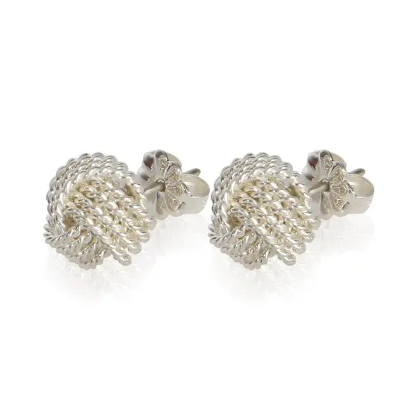 Tiffany & Co. Sterling Silver Knot Earrings