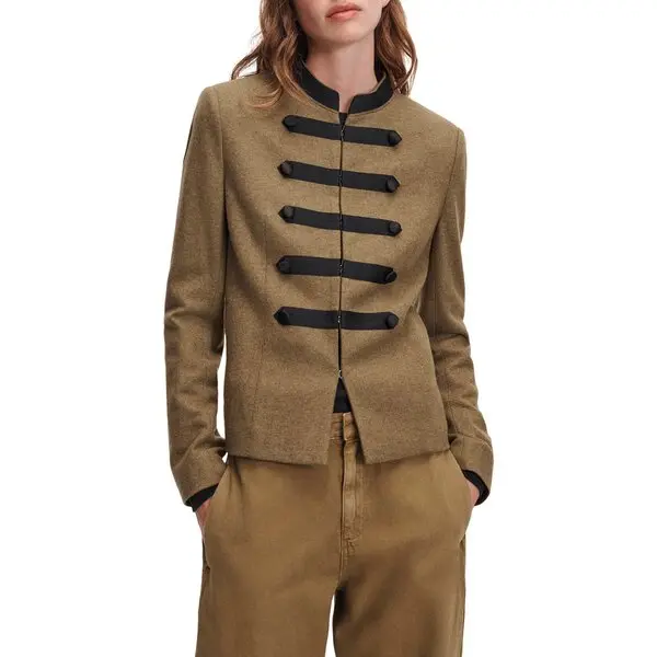 Rag & Bone Mercer Regalia Wool Blazer - Army