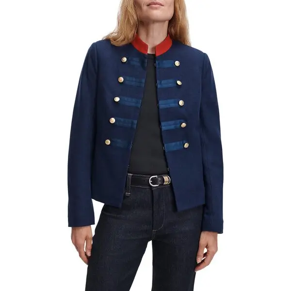 Rag & Bone Mercer Regalia Wool Blazer - Navy