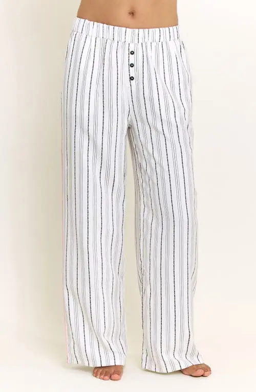 Honeydew Intimates Nap Era Striped Pajama Pants - Ivory Stripe