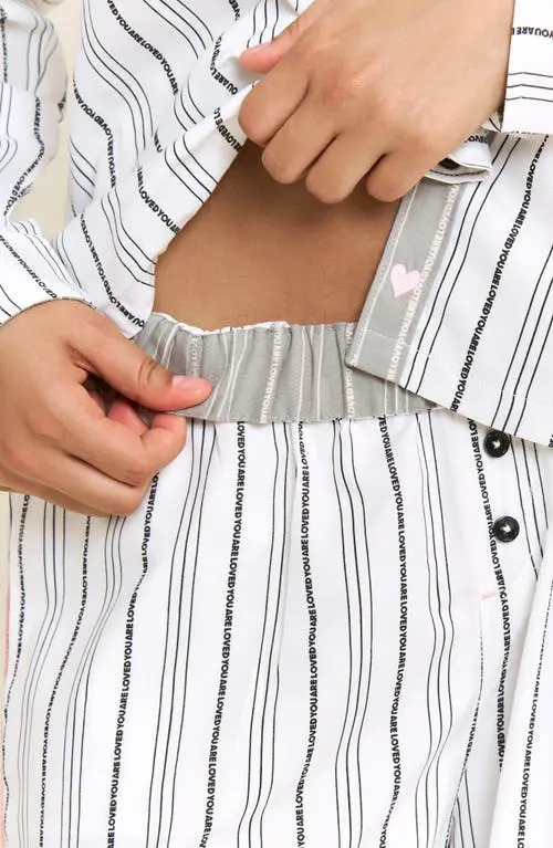 Honeydew Intimates Nap Era Striped Pajama Pants - Ivory Stripe