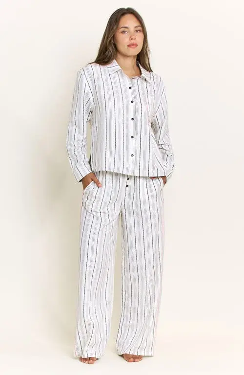 Honeydew Intimates Nap Era Striped Pajama Pants - Ivory Stripe