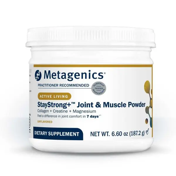 METAGENICS Stay Strong+ Joint & Muscle- Collagen Creatine & Magnesium Powder 187.2 Grams - One-color