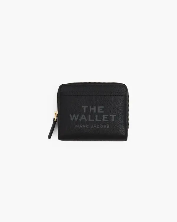Marc Jacobs The Leather Mini Compact Wallet - Black